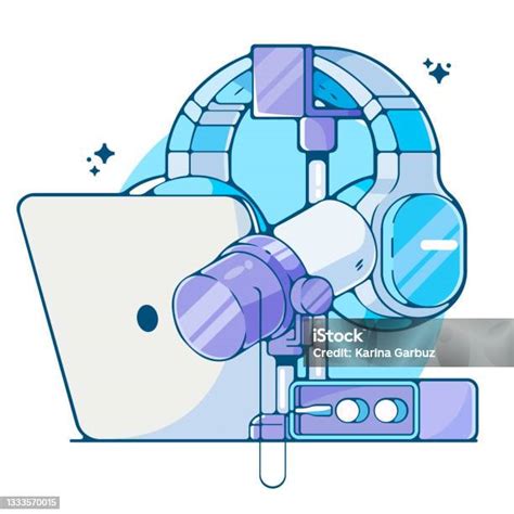 Laptop Peralatan Rumah Tangga Gadget Yang Nyaman Untuk Bekerja Dan Hiburan Ilustrasi Stok
