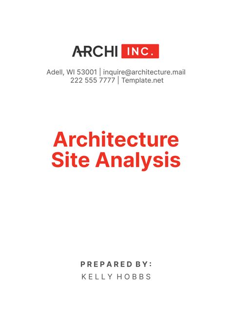 Free Architecture Site Analysis Template To Edit Online