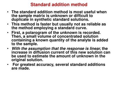 Calculation Of Standard Addition Method At Mark Cox Blog
