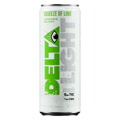 Delta Light 5mg Thc Tropical Mango Seltzer 12oz Can Delivered In As