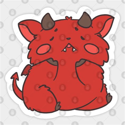 Cute Little Imp Devil Sticker Teepublic