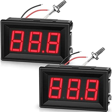 2 Pieces 30 800 Degree Centigrade Digital Temperature Meter With 0 5 Meter K Type Thermocouple