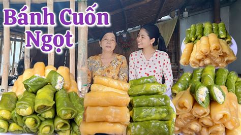 Làm Bánh Cuốn Ngọt Bánh Ướt Ngọt Nhân Dừa đậu Xanh Bằng Nồi Hơi đơn