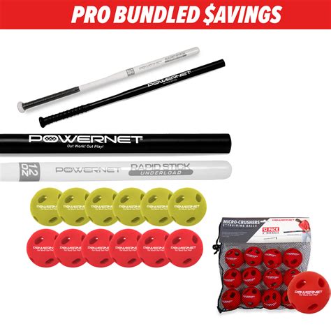 Pro Bundle Training Bat Bundle Powernet By Trainingnets