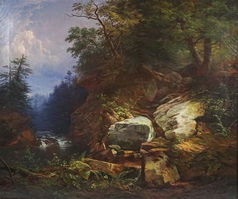 Lot Francis Daniel Devlan American 1835 1870 Landscape 1864 Oil On Canvas 25 1 2 X 30 In