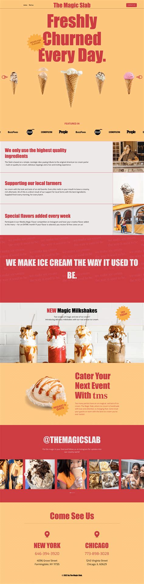 Projects Magic Slab Ice Cream