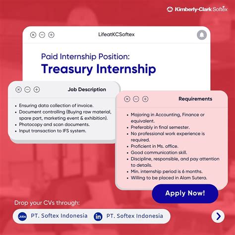 Hr Recruitment Internship Treasury Internship Procurement Internship Pt Softex Indonesia