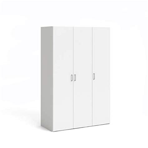 Dmora Wardrobe With Three Hinged Doors With Four Internal Shelves And
