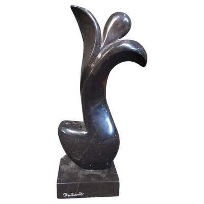 Crow Black Marble Sculpture For Sale At 1stdibs