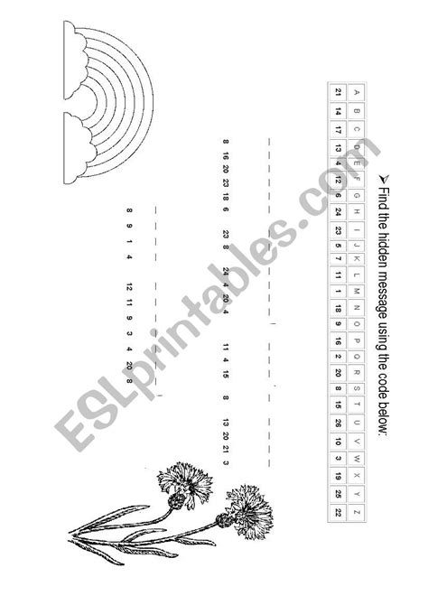 Spring Cryptogram Esl Worksheet By Taar