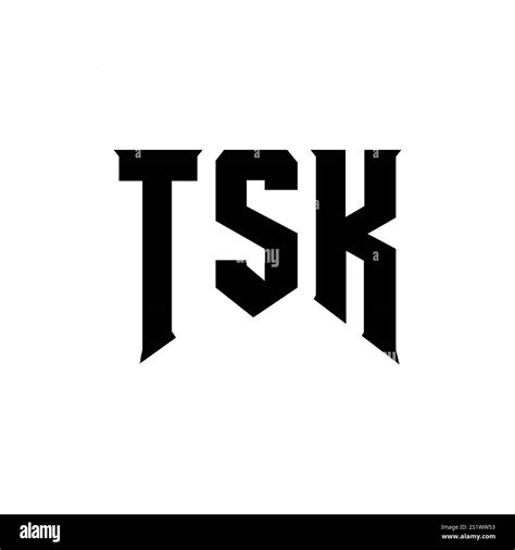 Tsk Letter Logo Design For Technology Company Tsk Logo Design Black And White Color Combination