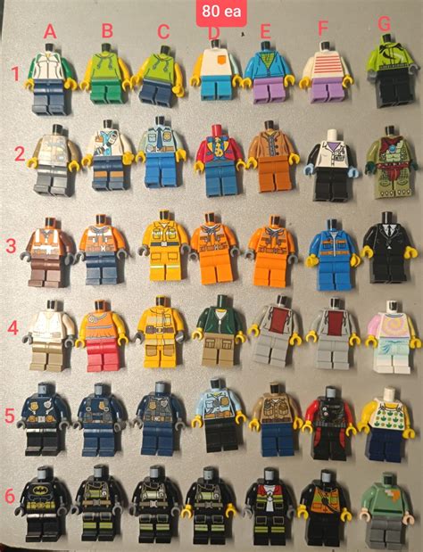 Lego Minifigure Assemblies Torso And Legs Hobbies And Toys Toys