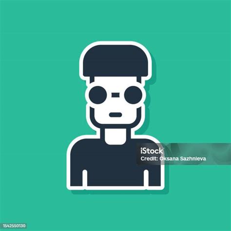 Vetores De Ícone Geek Nerd Azul Isolado No Fundo Verde Vetor E Mais Imagens De Adolescente