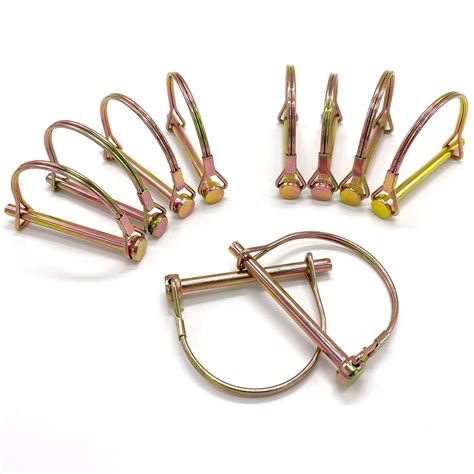 10 Pieces Wire Lock Pin 14 Inch Trailer Coupling Pin Hitch Pin Heavy
