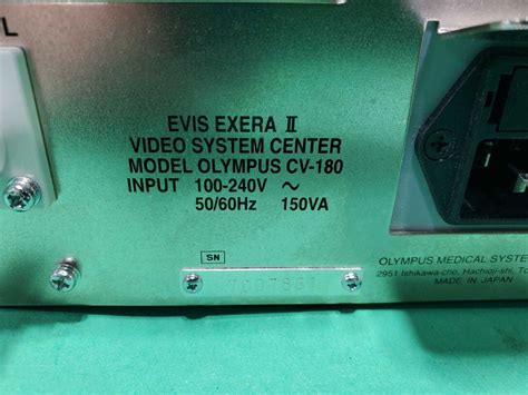 Used Olympus Evis Exera Ii Cv 180 Video System For Sale Dotmed