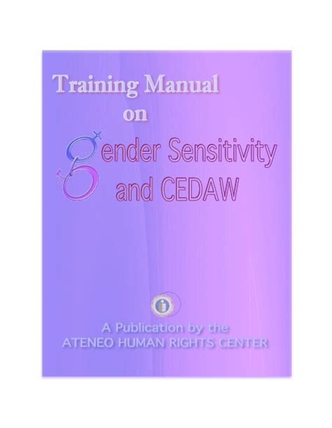 Training Manual On Gender Sensitivity And Cedaw