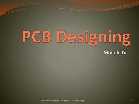 Printed Board Circuit Design Pcb Ppt Pptx