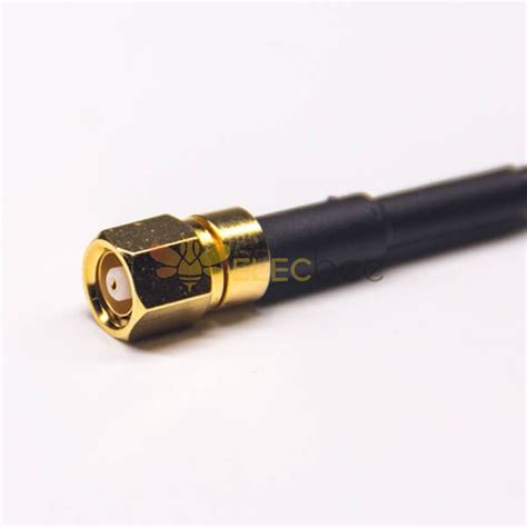 Female Connector For Coaxial Cable Smc To Mcx Right Angle Rg174 Cable 10cm