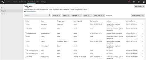Create Triggers Data Analysis 12080 12240 Logscale Documentation