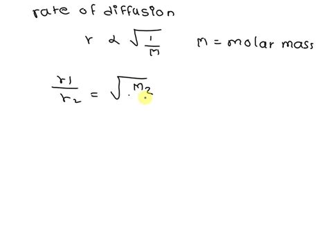SOLVED Calculate The Diffusion Rates Of NH3 And HCl Gases When Mixed Together