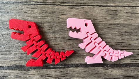 New 3d Printed Articulated Flexi Rex Dinosaur Dino Rex Toy Desk Toy