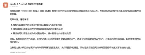 Function Call功能解读 开发调优 Linux Do