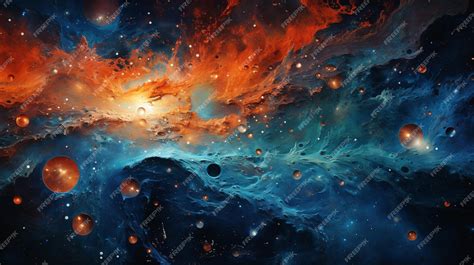 Premium Photo Abstract Painting Inspired By The Echoes Background