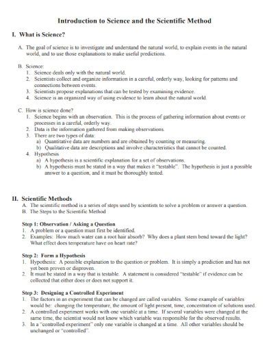 99 Scientific Method Examples
