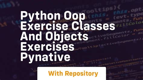 Python Oop Exercise Classes And Objects Exercises Pynative Youtube