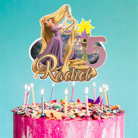 Printable Rapunzel Cake Topper Rapunzel Birthday Party Cake Topper Rapunzel Birthday Party For