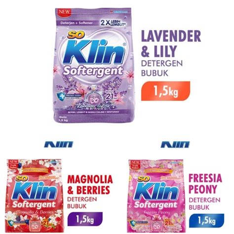 Jual So Klin Softergent Powder 15kg Shopee Indonesia
