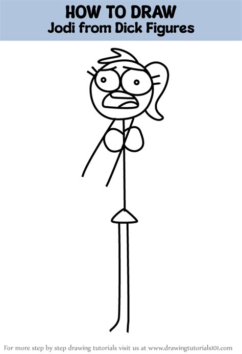 How To Draw Jodi From Dick Figures Dick Figures Step By Step