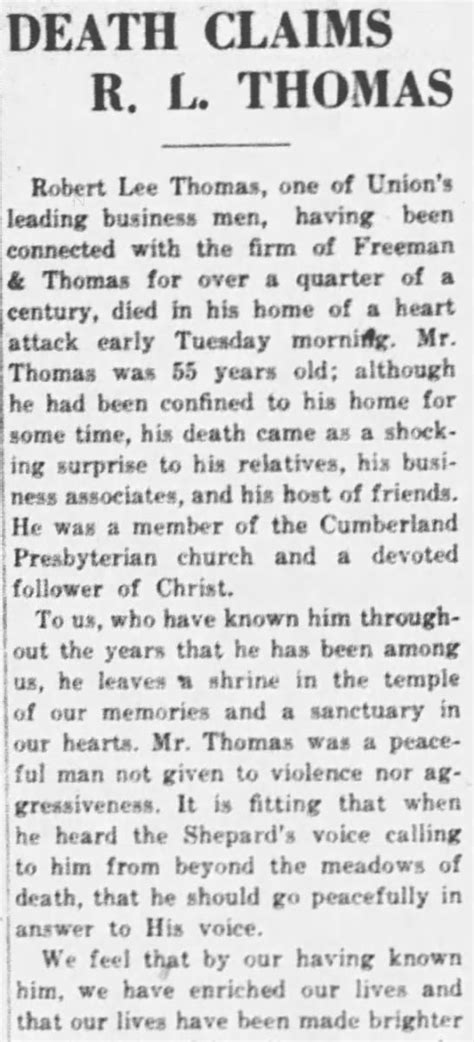 Robert Lee Thomas 1885 1941 Find A Grave Memorial