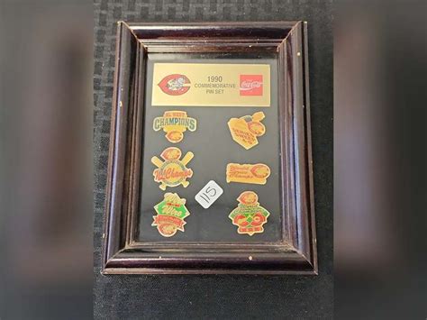 Coca Cola Cincinnati Reds 1990 Commemorative Pin Set Northern