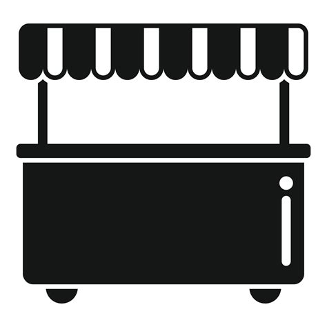 Street Stand Icon Simple Vector Food Stand 15152521 Vector Art At Vecteezy