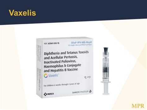 New Drug Product Vaxelis Mpr