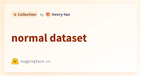 Normal Dataset A Henry Yan Collection