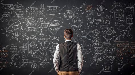 Premium Photo Teacher In A Classroom With A Blackboard