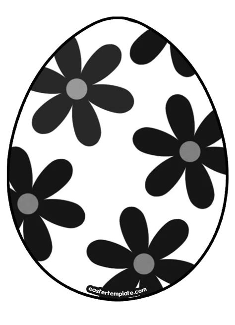 Daisy Easter Egg Easter Template