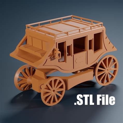 Train Cars 3d Stl Etsy