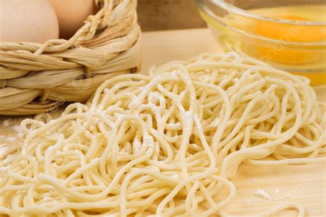 Fresh Noodle Ingredients Photography Background Traditional Noodles