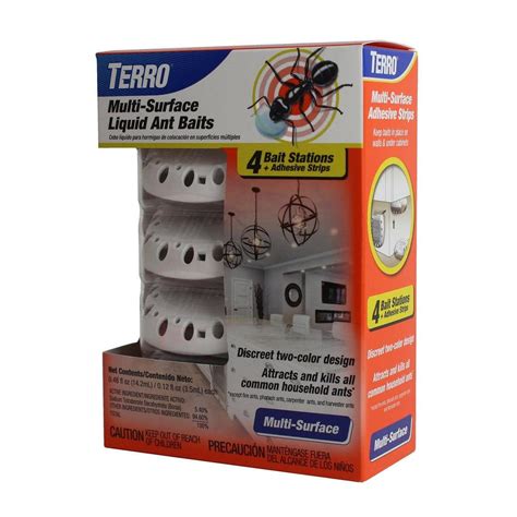 Terro Indoor Multi Surface Liquid Ant Killer Baits 4 Count T334b