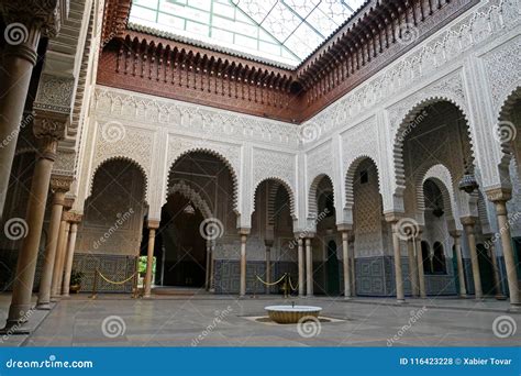 Traditional Moroccan Architecture On Mahkama Du Pacha Palace In