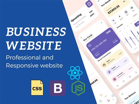 Business Website Design With Html Css Bootstrap Tailwind Css Upwork