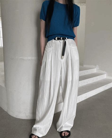 핀턱 슬랙스 3c 여름슬랙스 와이드슬랙스 여름바지 에이블리