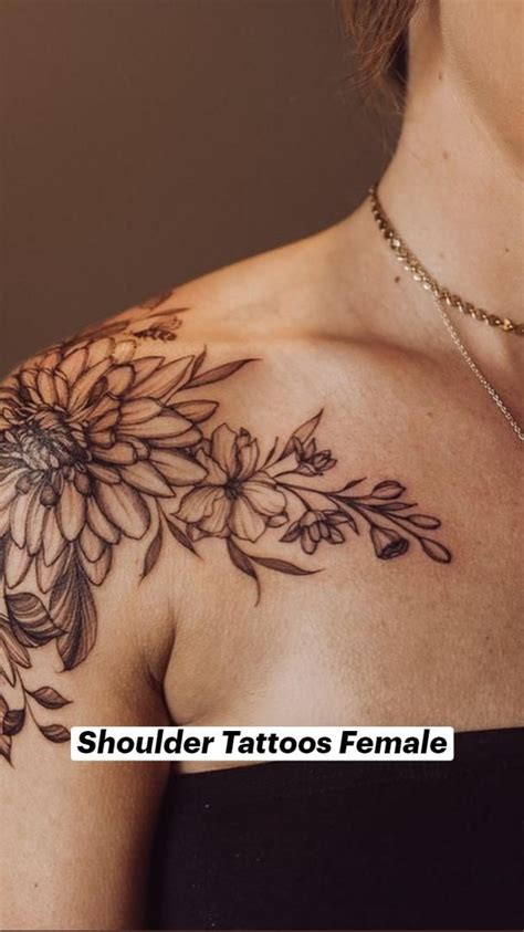 Shoulder Tattoos Female Floral Tattoo Shoulder Shoulder Tattoos For