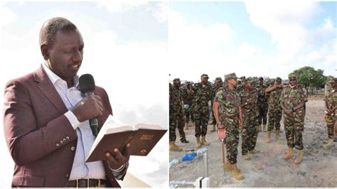 William Ruto Prays For Kdf Soldiers As They Head To Drc For Peace