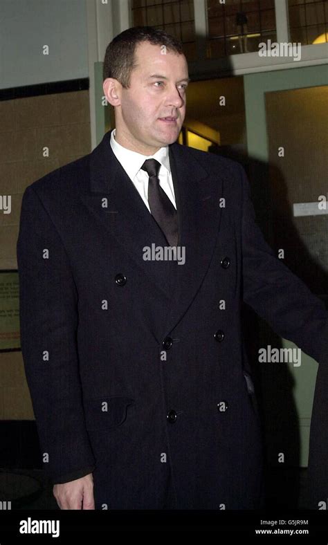 Paul Burrell The Former Butler Of Diana Princess Of Wales Leaving A