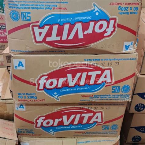 Promo Forvita Margarine Sachet 200gr Per Dus Karton Isi 60 Diskon 23
