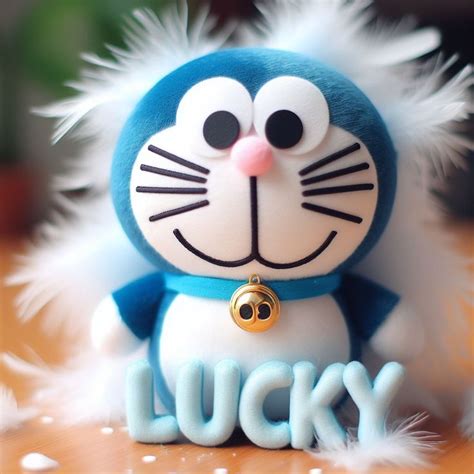 Nama Lucky Dgn 3d Tema Boneka Dari Kain Bulu Bulu Bentuk Kepala